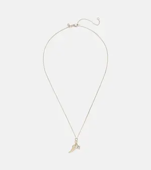 SYDNEY EVAN Wing And Starburst 14kt Necklace With Diamonds - Gold