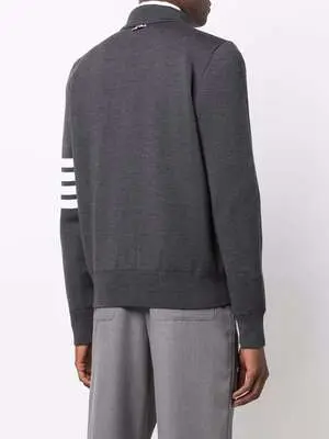 Thom Browne 4-bar Stripe Zip-up Jumper