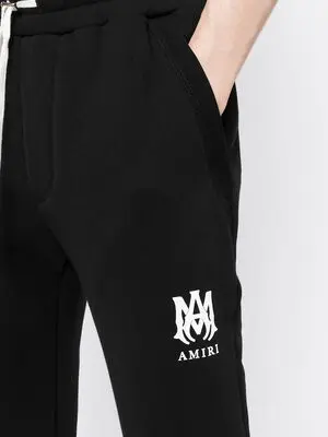 Amiri Logo-print Cotton Track Pants - Black