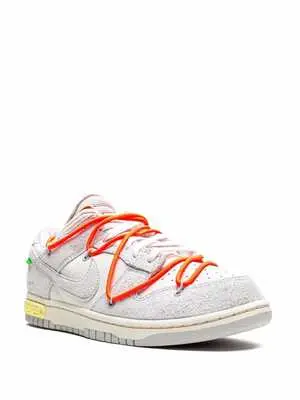 Nike X Off White Dunk Low Lot Sneakers - Neutrals