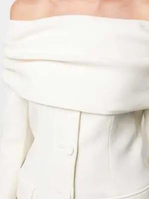 Altuzarra Wilding Off-shoulder Layered Blazer