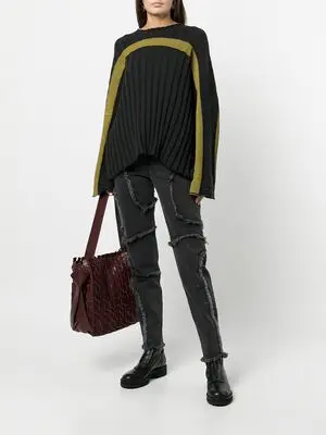 Eckhaus Latta Seam-detail Cropped Jeans