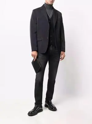 FILERIA Virgin Wool Gilet - Black