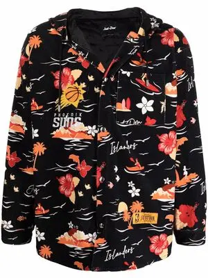JUST DON Graphic-print Hooded Jacket