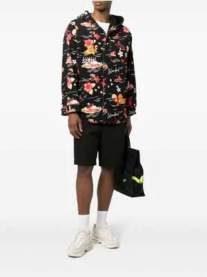 JUST DON Graphic-print Hooded Jacket