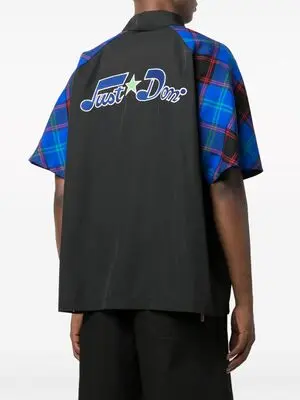 JUST DON Colour-block Short-sleeved Shirt