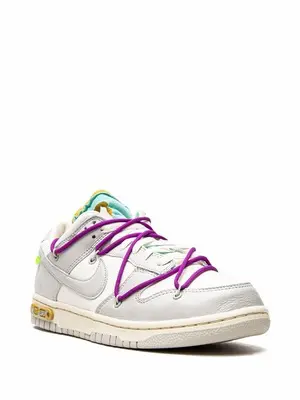 Nike X Off White Dunk Low Lot 21 Sneakers - White