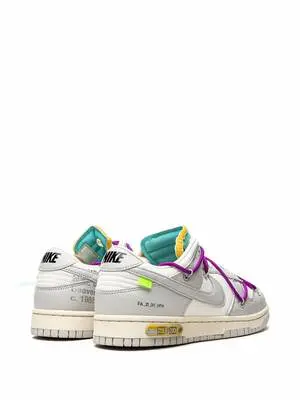 Nike X Off White Dunk Low Lot 21 Sneakers - White