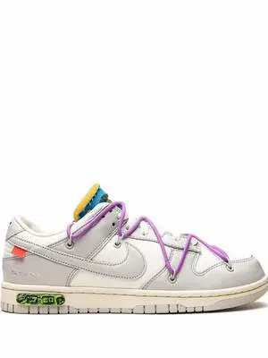 Nike X Off White Dunk Low Lot 47 Sneakers - White