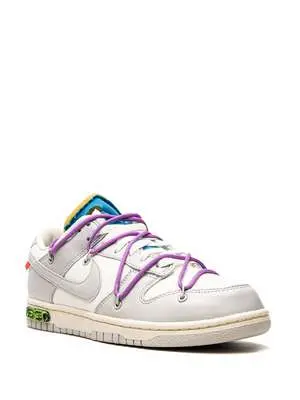 Nike X Off White Dunk Low Lot 47 Sneakers - White