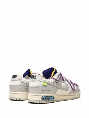 Nike X Off White Dunk Low Lot 48 Sneakers - White
