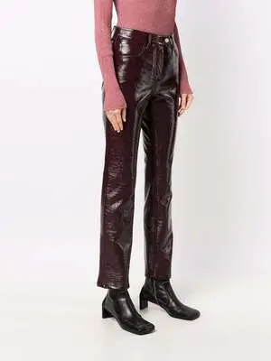 COURREGES Five-pocket Straight Trousers - Red