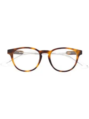 Gucci Tortoiseshell Oval Frame Glasses - Brown