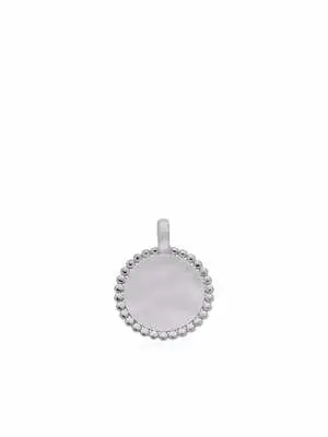 Monica Vinader Deia Beaded Pendant Charm In Recycled Sterling - Silver