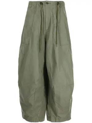 Needles Drop-crotch Cotton Trousers