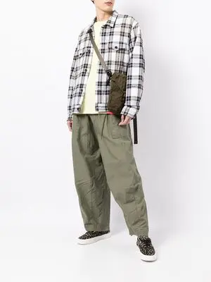 Needles Drop-crotch Cotton Trousers