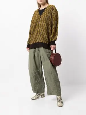 Needles Drop-crotch Cotton Trousers