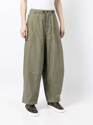 Needles Drop-crotch Cotton Trousers