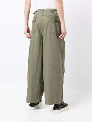 Needles Drop-crotch Cotton Trousers