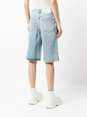 Off-White Logo-print Knee-length Shorts
