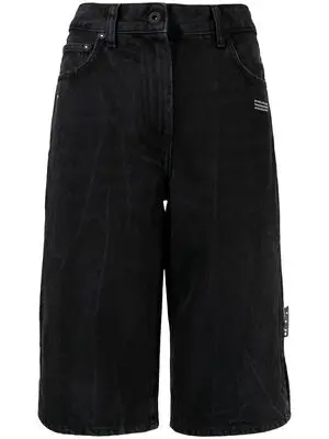 Off-White Logo-print Knee-length Shorts