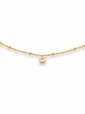 Monica Vinader Mini Gem Necklace - Gold