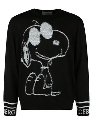 Iceberg Snoopy Embroidered Sweater