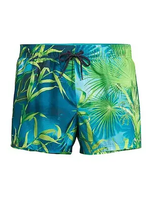 Versace Versace Jungle-Print Swim Shorts - Verdesta