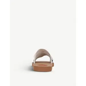 Chloé Woody Logo-print Canvas Sandals - White