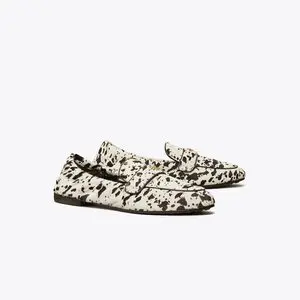 Tory Burch Ballet Loafer - Cow Print/coco