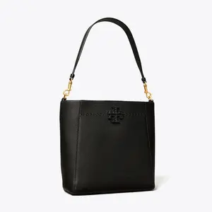 Tory Burch Mcgraw Bucket Bag - Black