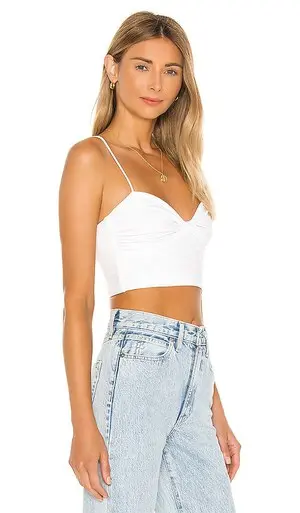 LOVERS AND FRIENDS Twist Front Cropped Top