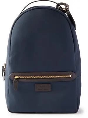 Ralph Lauren Leather-trimmed Cotton-canvas Backpack