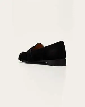 AQUAZZURA Martin Suede Loafers