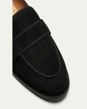 AQUAZZURA Martin Suede Loafers
