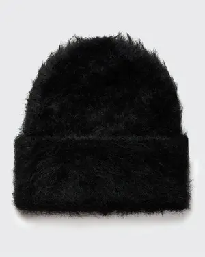 TOTEME Alpaca Knit Beanie 200 Black