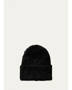 TOTEME Alpaca Knit Beanie - Black