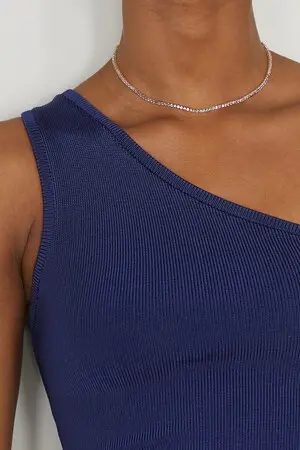ROXANNE FIRST 14-karat Sapphire Tennis Necklace - Gold