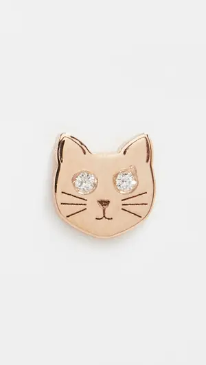 Zoe Chicco 14k Gold Cat Stud Earring