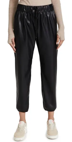 Enza Costa Vegan Leather Joggers
