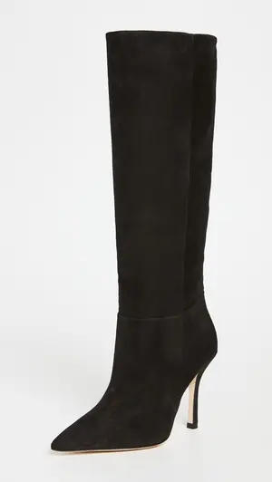 Larroude Kate Knee High Boots - Black