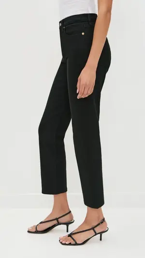 LEVI'S Wedgie Straight Leg Jeans - Black Sprout