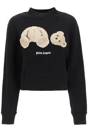 Palm Angels Bear Sweatshirt Black Brown (black)
