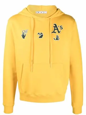 Men's Yellow White Hoodie Sweatshirts Hoodies