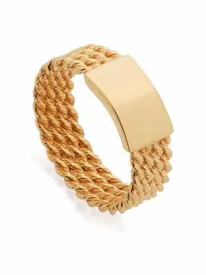 Monica Vinader Corda Rope-effect Ring