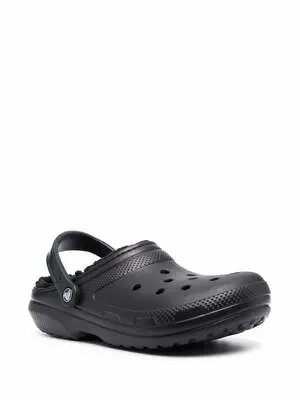 CROCS Classic Faux-fur Sandals - Black