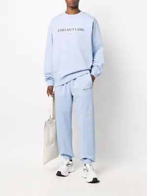 Helmut Lang Embroidered-logo Drawstring Trackpants