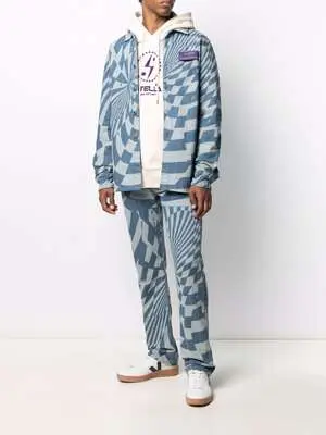 Stella McCartney Geometric Pattern Denim Jacket