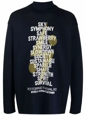 Stella McCartney Restoring The Balance" Mock Neck Jumper