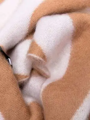 Fendi Striped Mohair-silk Blend Scarf